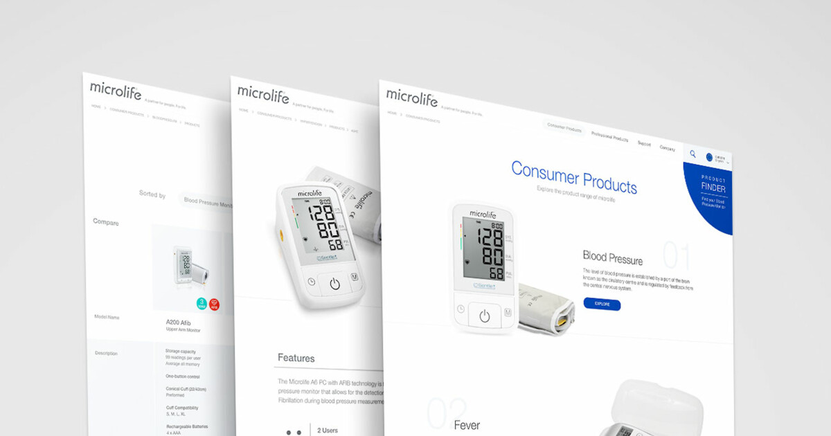 Website-relaunch of microlife.com - Microlife AG